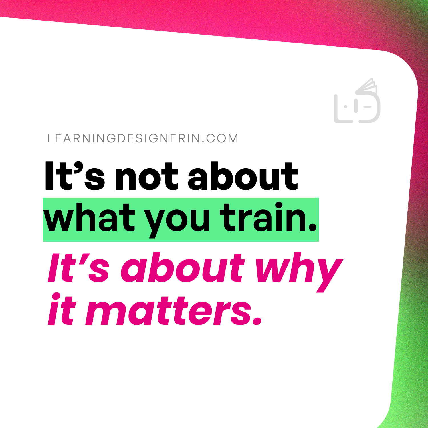 Why You Need Big Ideas